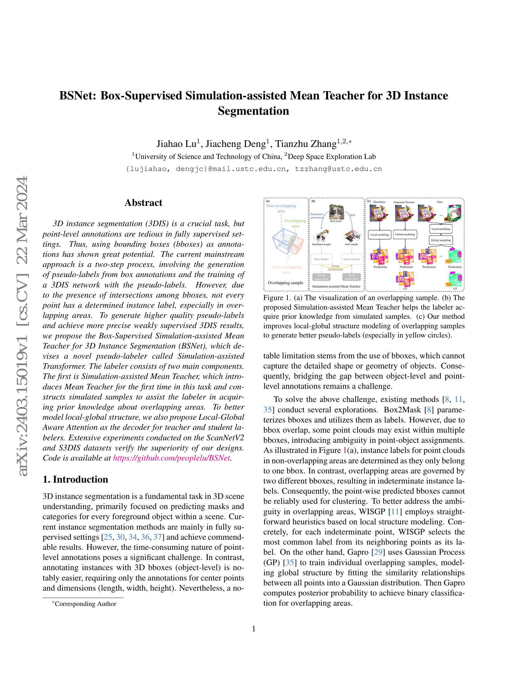 BSNet: Box-Supervised Simulation-assisted Mean Teacher for 3D Instance ...