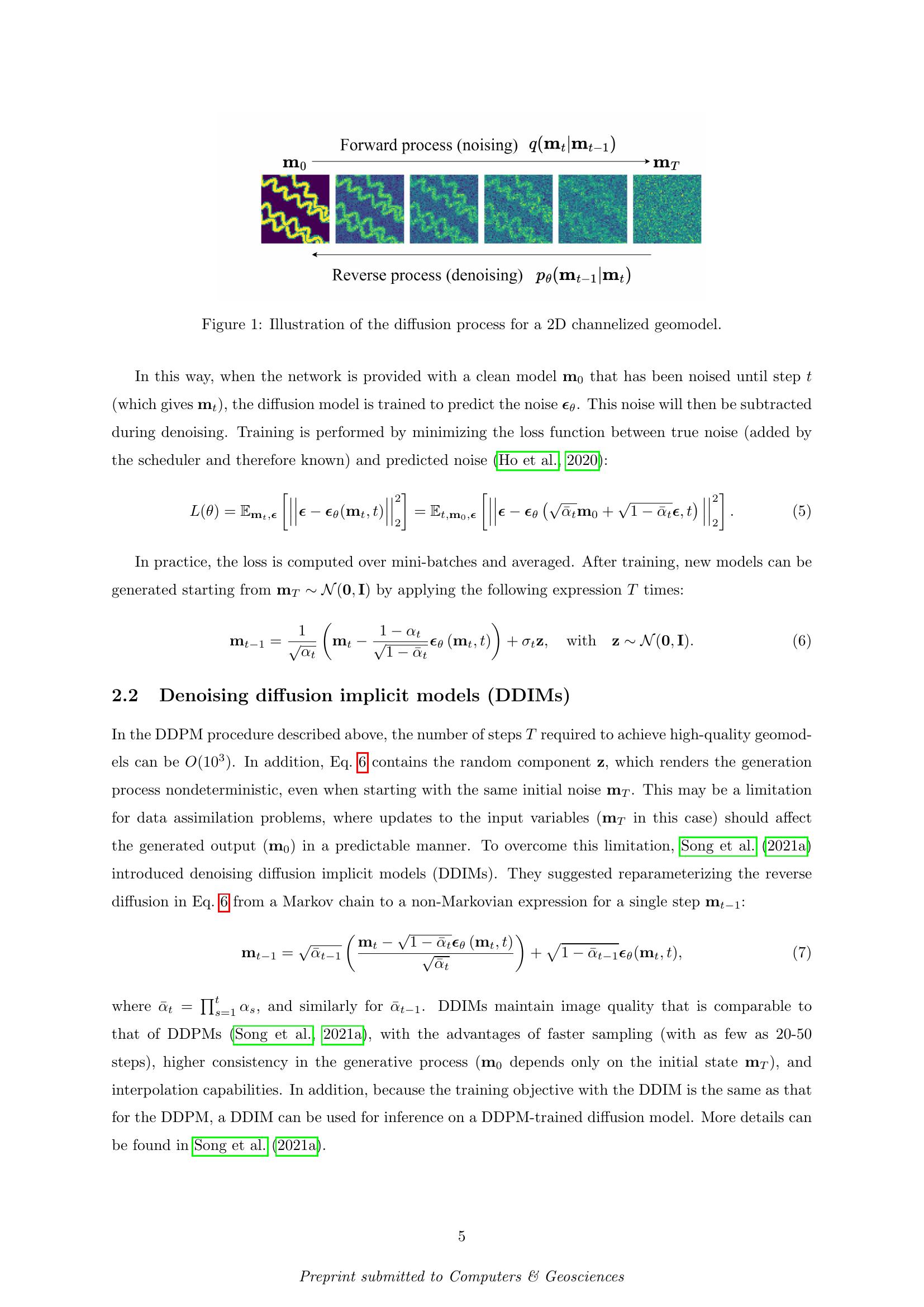 Latent diffusion models for parameterization and data assimilation of facies-based geomodels - 智 ...