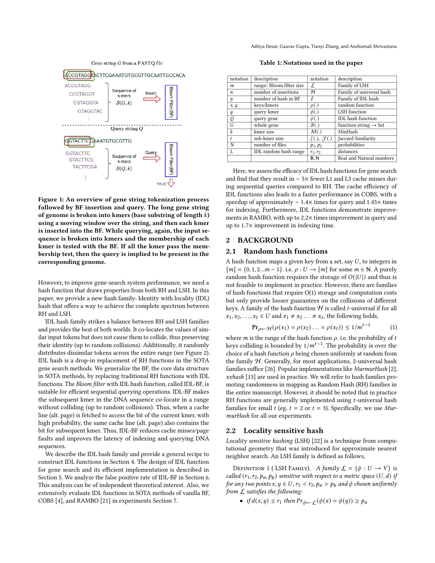 IDentity with Locality: An ideal hash for gene sequence search - 智源社区论文