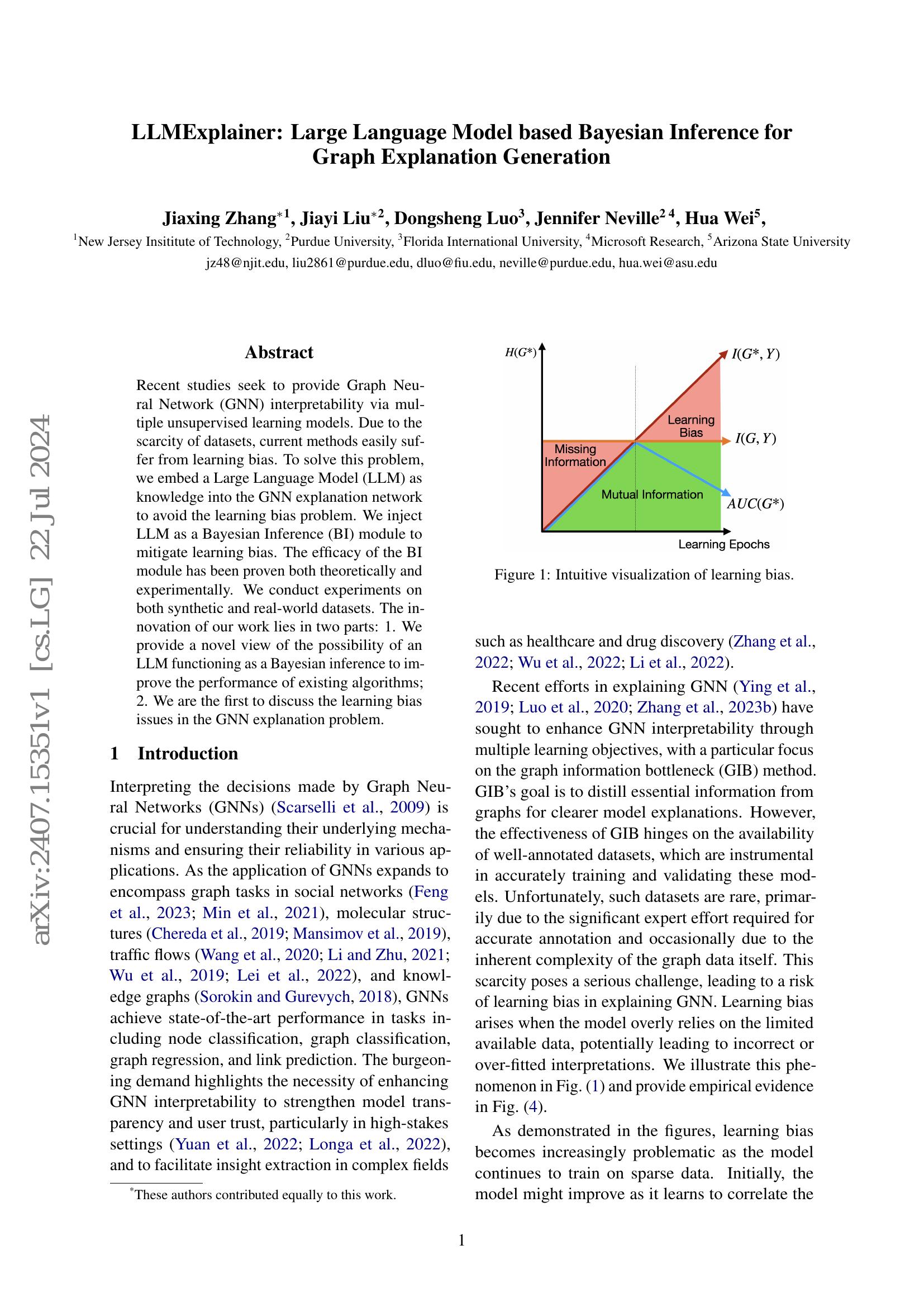 LLMExplainer: Large Language Model based Bayesian Inference for Graph Explanation Generation - 智 ...