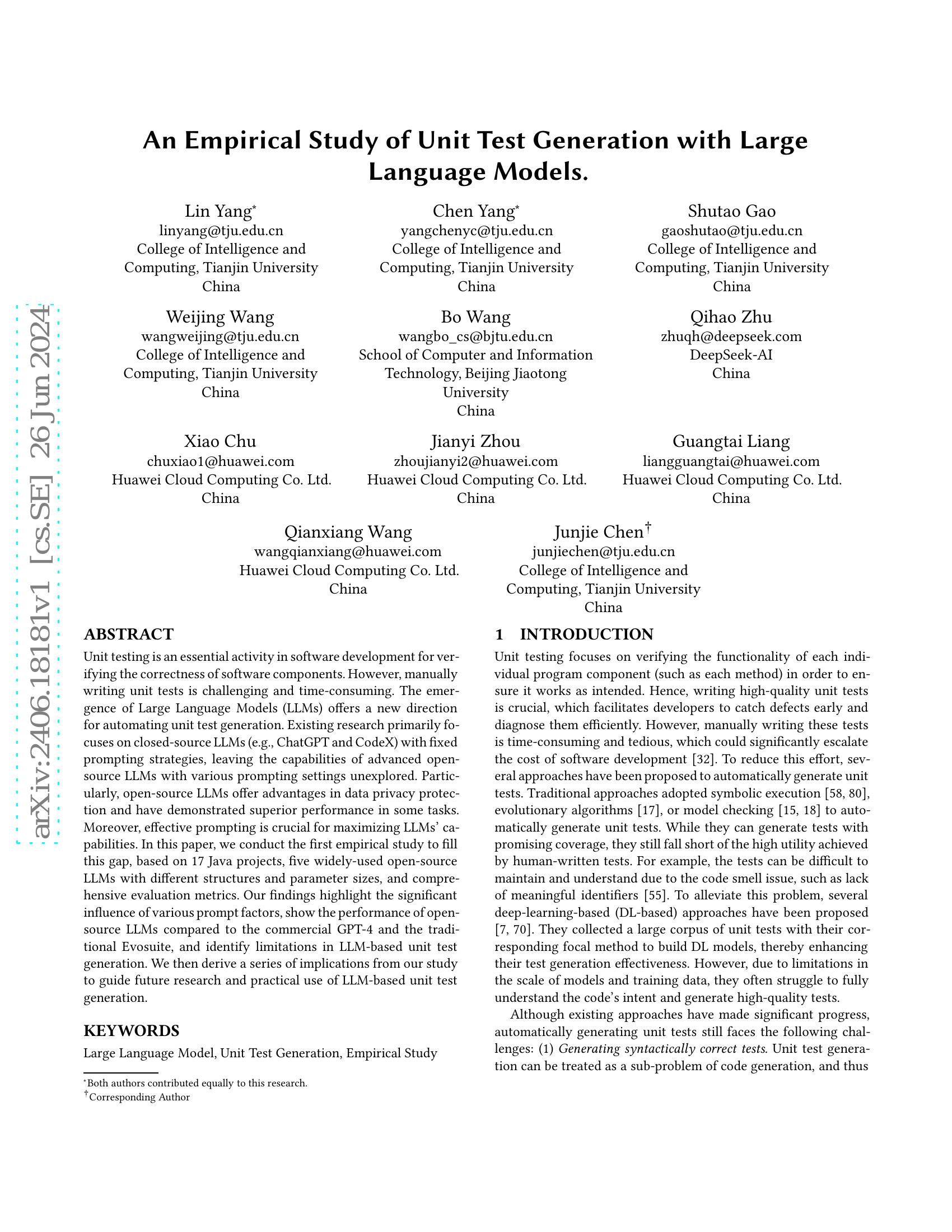 An Empirical Study of Unit Test Generation with Large Language Models ...
