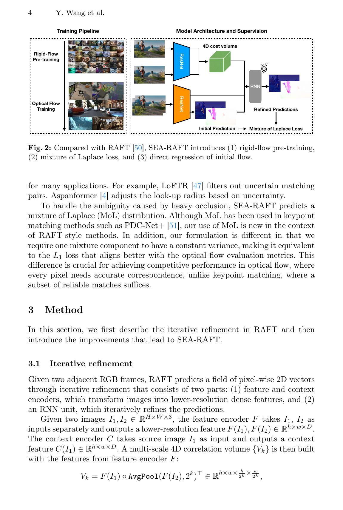 SEA-RAFT: Simple, Efficient, Accurate RAFT for Optical Flow - 智源社区论文