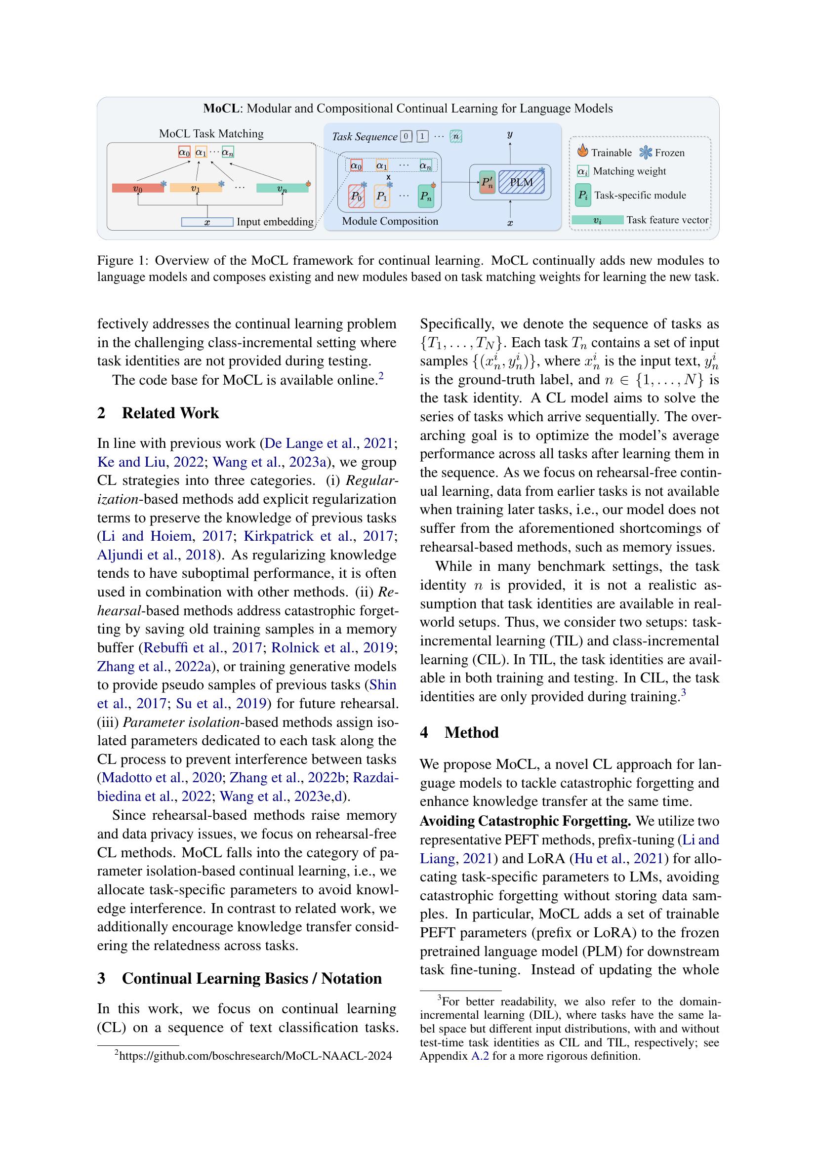 Rehearsal-Free Modular and Compositional Continual Learning for Language Models - 智源社区论文