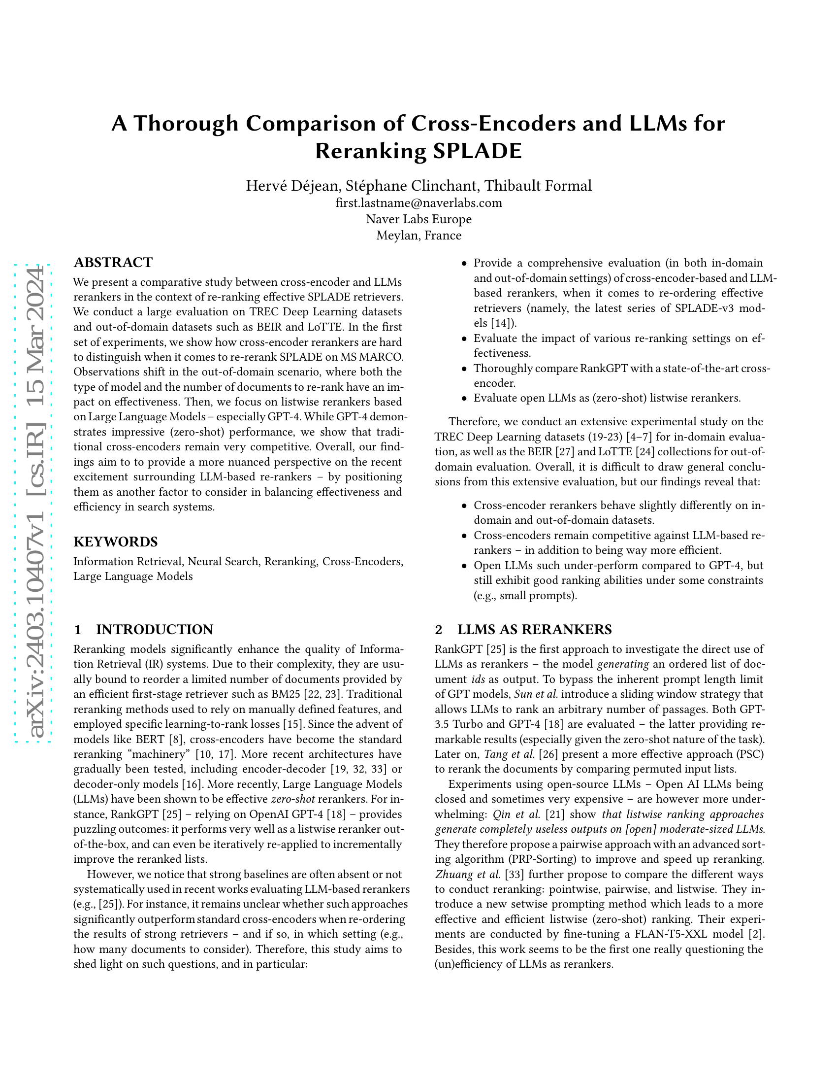 A Thorough Comparison of Cross-Encoders and LLMs for Reranking SPLADE ...
