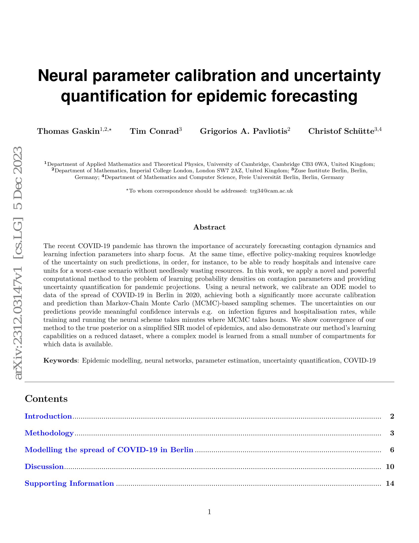 Neural parameter calibration and uncertainty quantification for epidemic forecasting - 智源社区论文