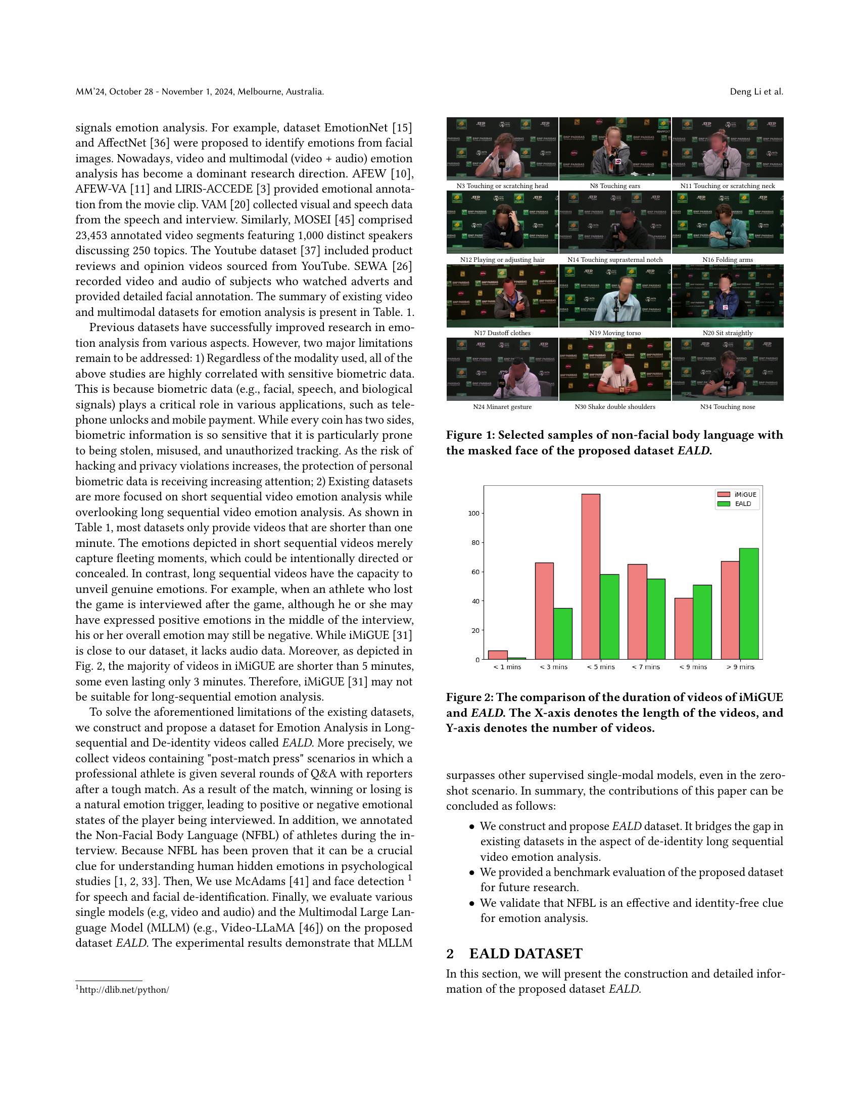 EALD-MLLM: Emotion Analysis in Long-sequential and De-identity videos ...