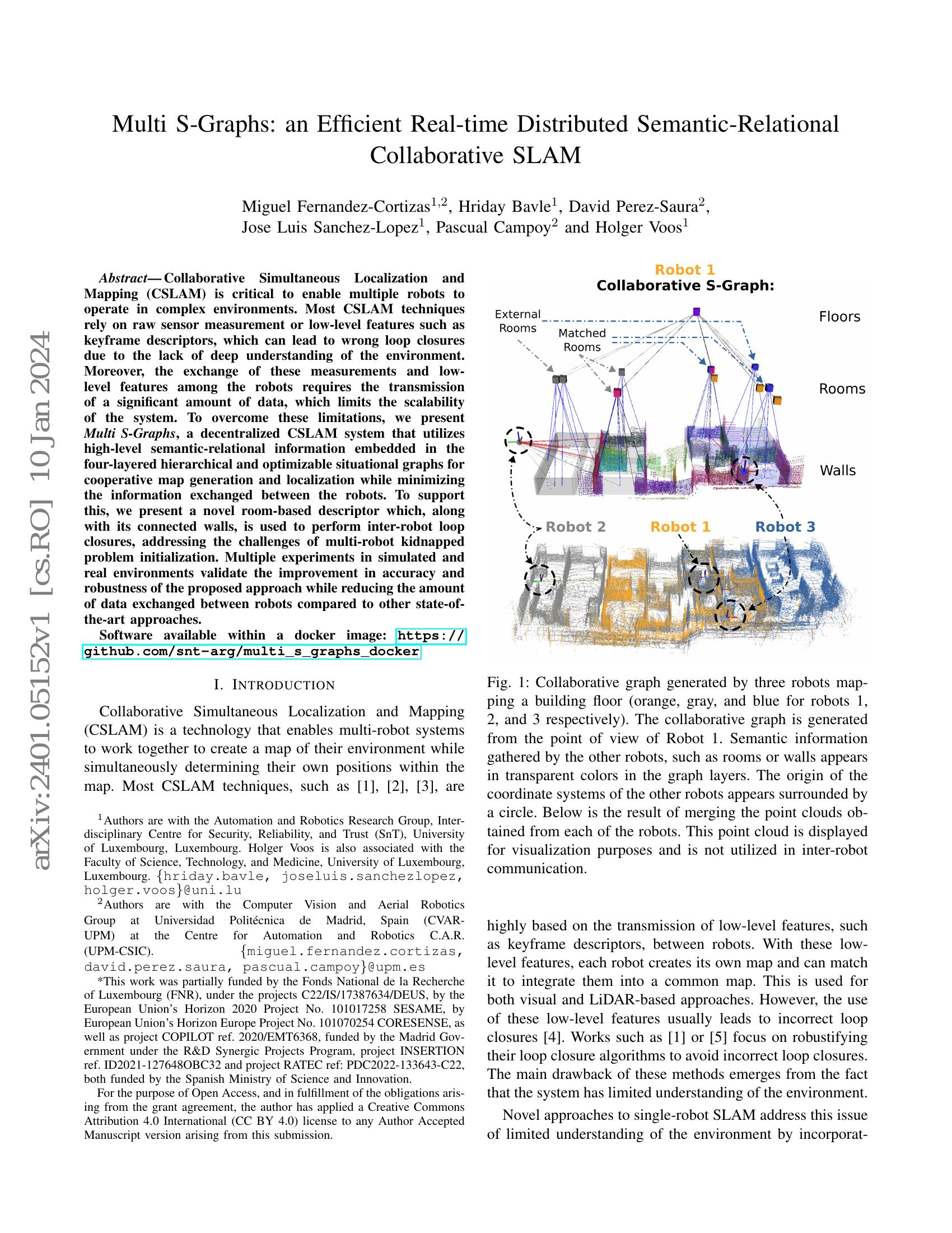 Multi S-Graphs: an Efficient Real-time Distributed Semantic-Relational Collaborative SLAM - 智源社区论文