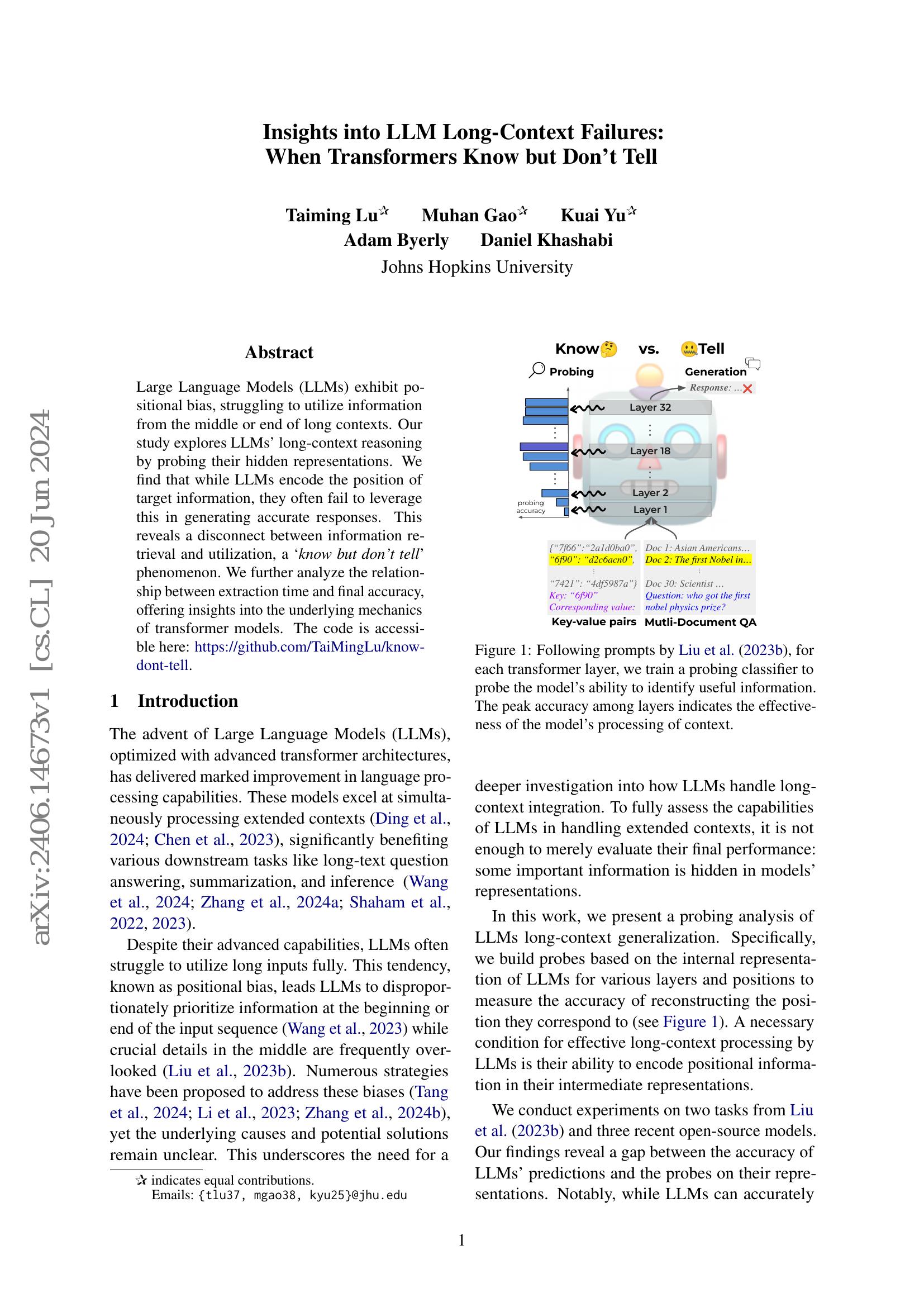 Insights into LLM Long-Context Failures: When Transformers Know but Don ...