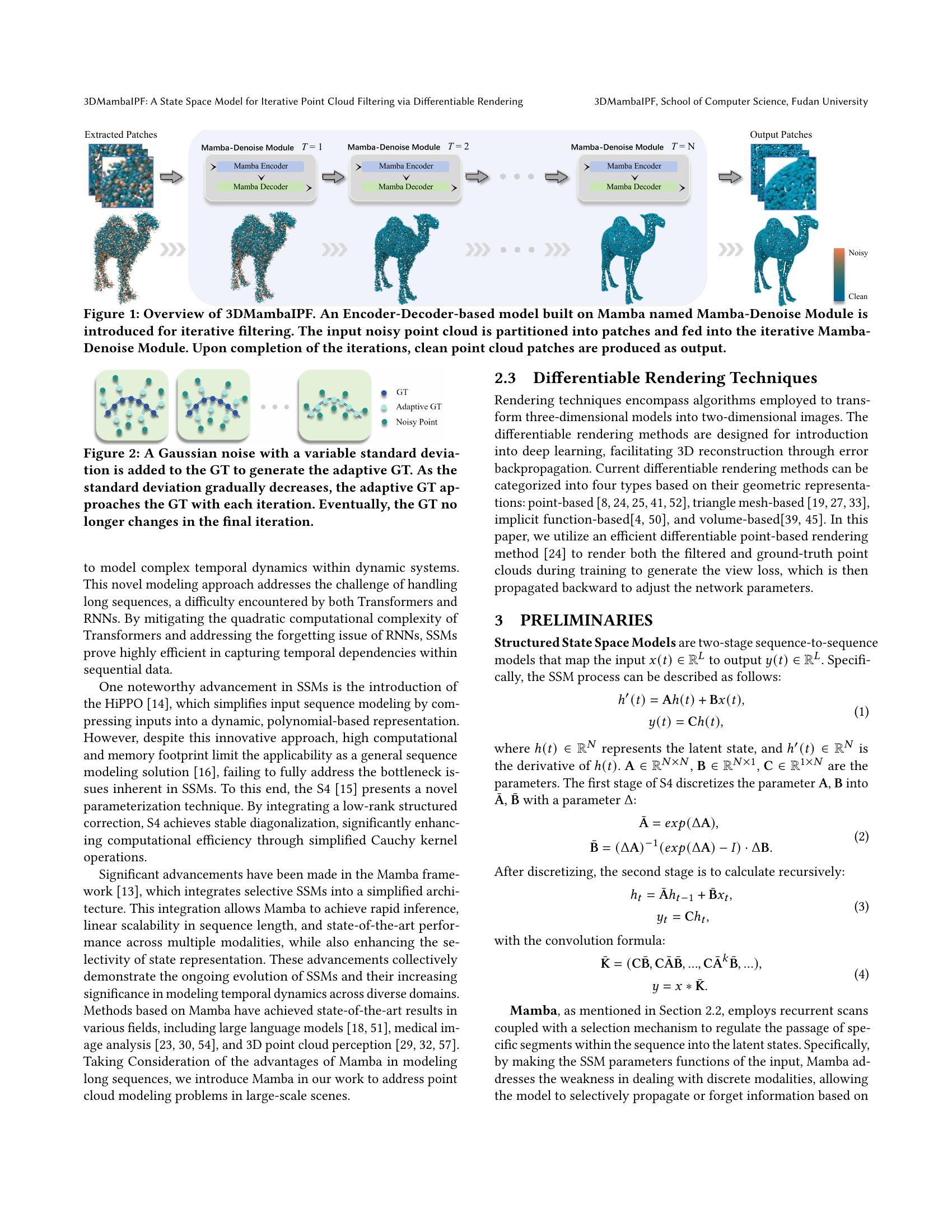 3DMambaIPF: A State Space Model for Iterative Point Cloud Filtering via ...