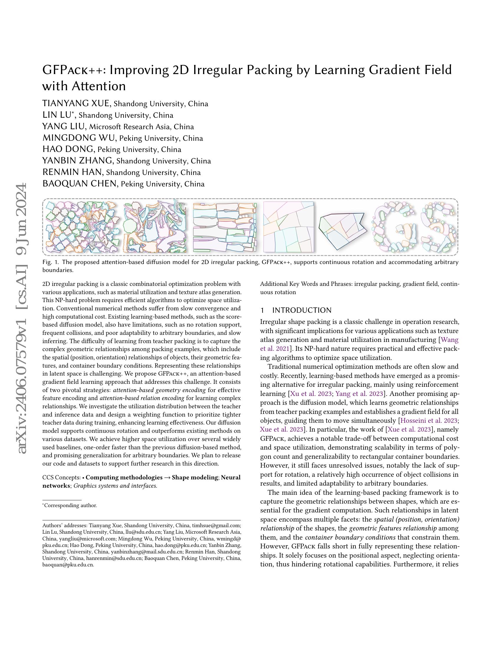 GFPack++: Improving 2D Irregular Packing by Learning Gradient Field ...