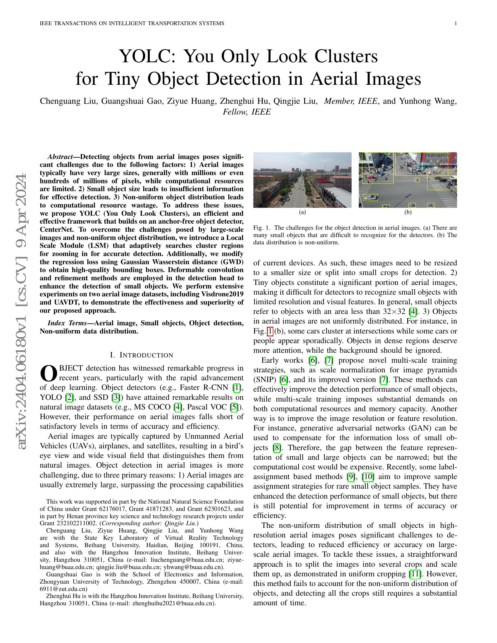 YOLC: You Only Look Clusters for Tiny Object Detection in Aerial Images - 智源社区论文