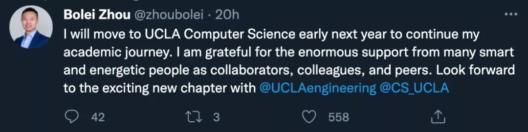 十年学术生涯新开端：港中文助理教授周博磊宣布加入UCLA - 智源社区