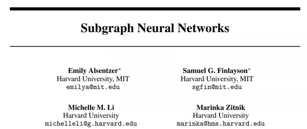 NeurIPS | 子图表示学习 - 智源社区