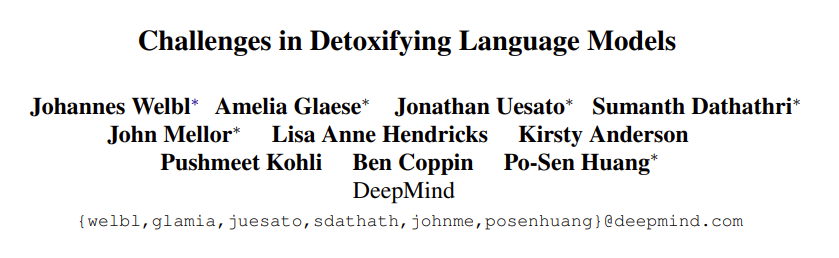 DeepMind | 解毒语言模型的挑战 - 智源社区