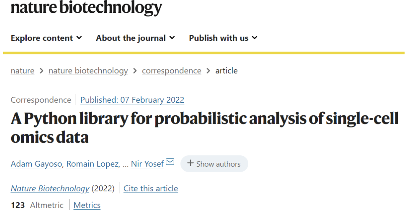 Nat. Biotechnol. | 用于单细胞组学数据概率分析的Python库 - 智源社区