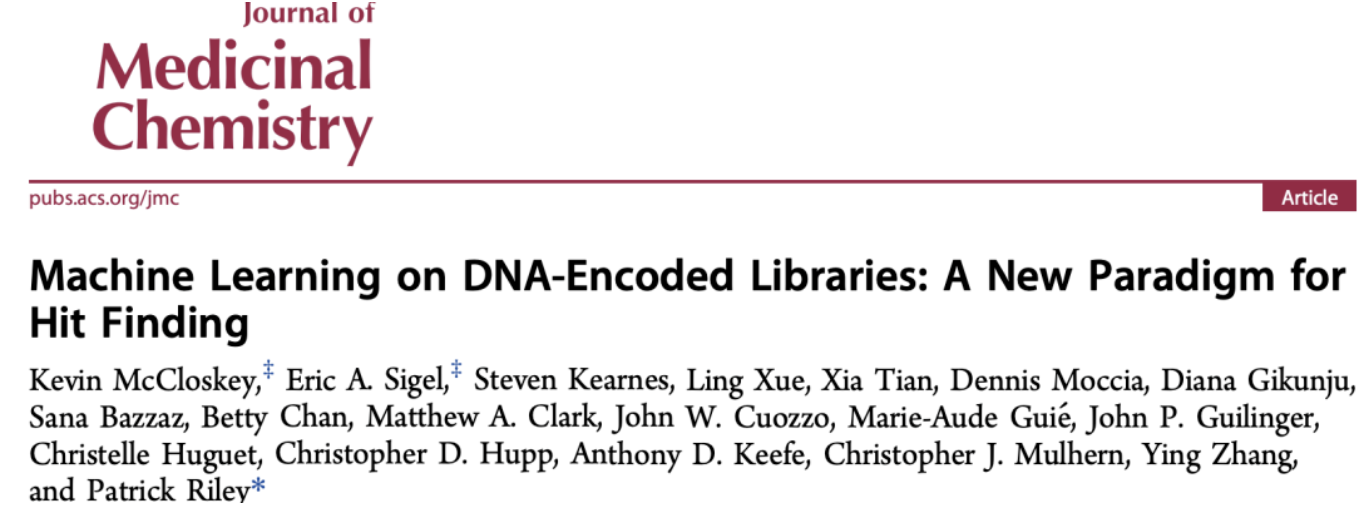 两篇JCM文章｜机器学习对DEL苗头化合物发现建模 - 智源社区