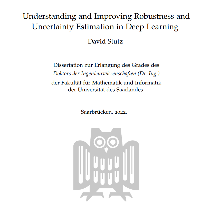 如何提升深度学习可靠性？DeepMind研究科学家Stutz博士论文《理解改进深度学习中的鲁棒性和不确定性估计》，291页pdf - 智源社区