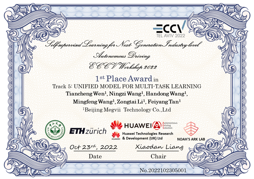 旷视研究院获得 ECCV SSLAD 双赛道冠军 - 智源社区