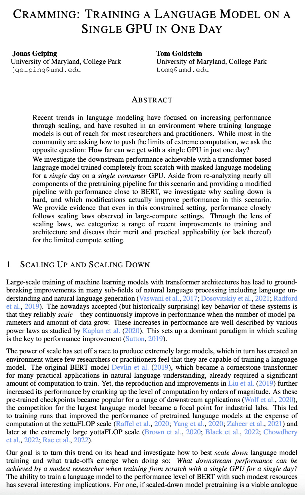 Cramming：一天内在单个GPU上训练语言模型 - 智源社区