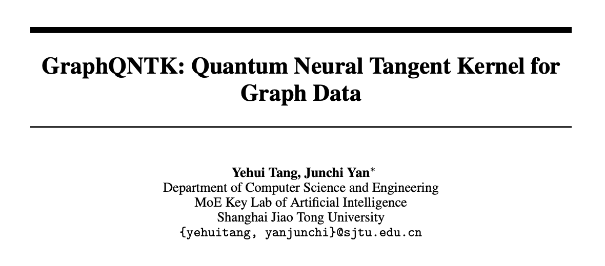 NeurIPS 2022 | GraphQNTK：基于量子线性代数算法的注意力增强型量子图神经正切核方法 - 智源社区