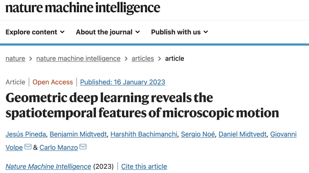 几何深度学习揭示微观运动的时空特征 - 智源社区