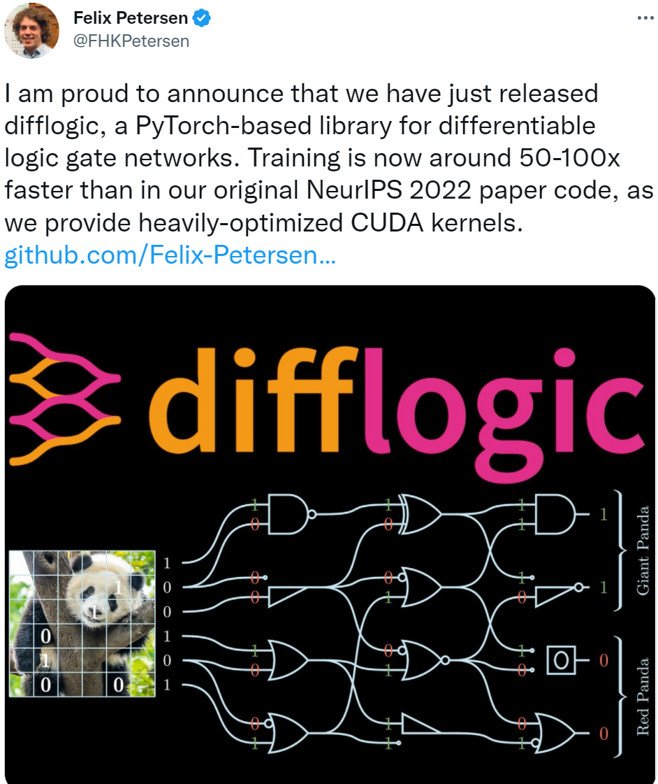 NeurIPS 2022 | 基于PyTorch实现的可微逻辑门网络开源 - 智源社区