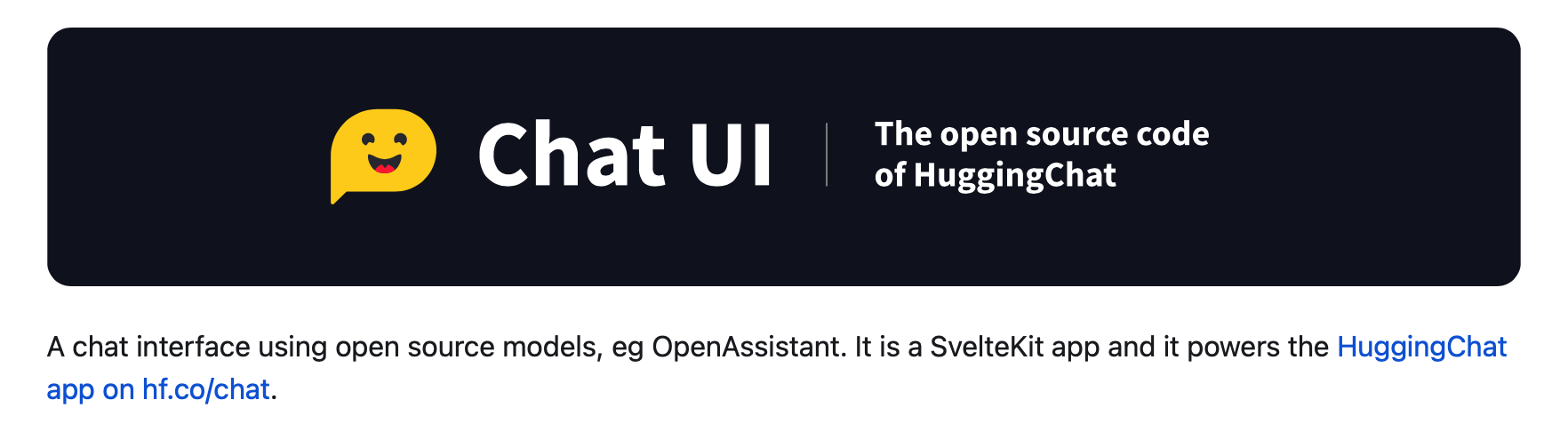Chat UI：HuggingChat的界面，为开源模型构建聊天界面 - 智源社区