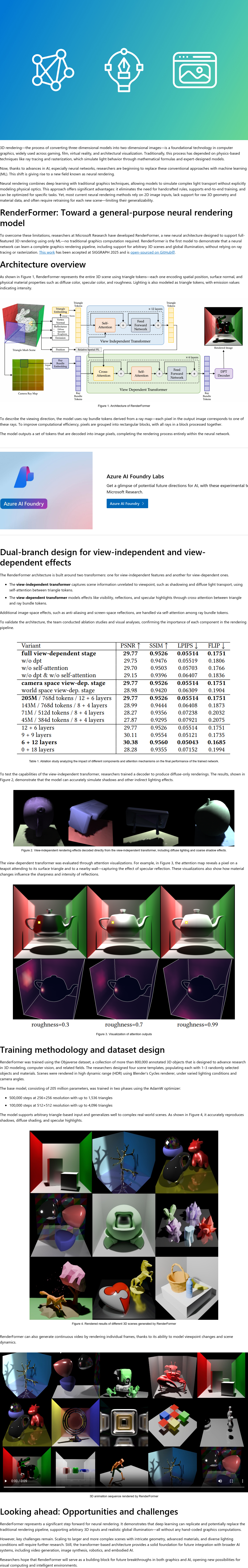 RenderFormer: How neural networks are reshaping 3D rendering - 智源社区